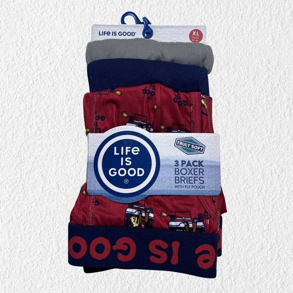 Life Is Good | Underwear & Socks | Life Is Good 3 Pack Boxer Briefs ...
